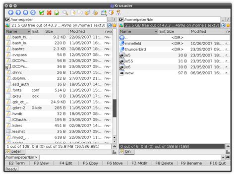 Krusader The Alternative Kde File Browser Fosswire