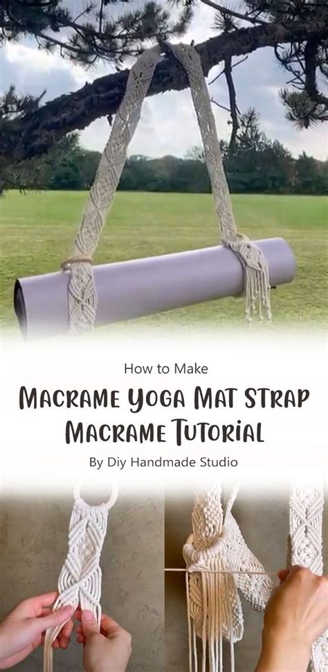 How To Make A Macrame Yoga Mat Strap Macrame Tutorial By Diy Handmade