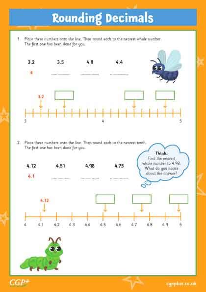 Rounding Decimals Challenge Year Cgp Plus