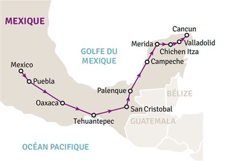 Circuit Beautés du Mexique Mexique Fram