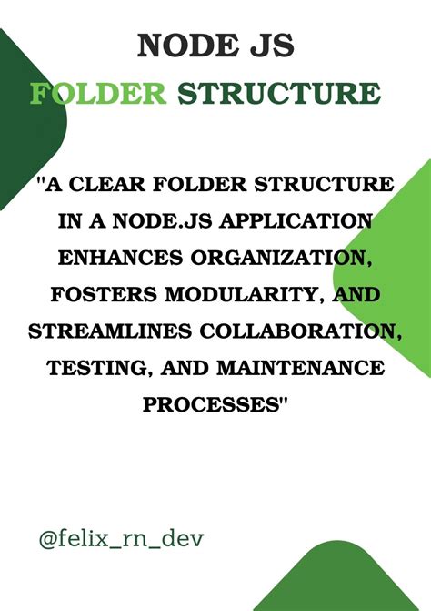 felix varun on linkedin nodejs folderstructure developmenttips