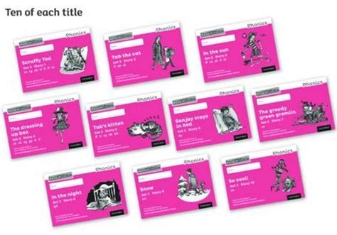 Read Write Inc Phonics Pink Set 3 Core Black White Storybooks Pack
