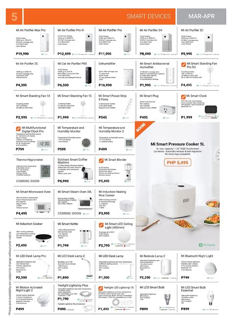 Xiaomi Products Price List March April YugaTech Philippines Tech News Reviews