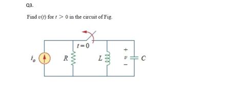 Solved Find V T For T In The Circuit Of Fig Chegg