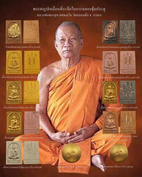 พระผงรูปเหมือน วัตถุมงคลหลวงปู่สุขวัดหนองฆ้อบ้านค่ายระยอง