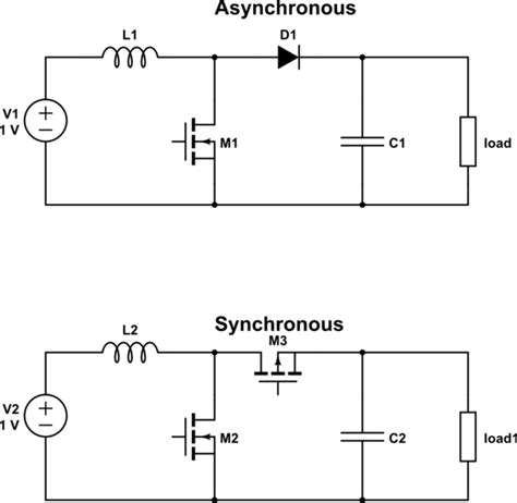 Switch Mode Power Supply Difference Between Synchronous And