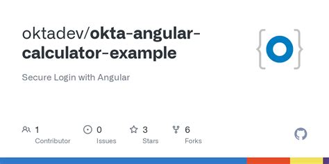 GitHub Oktadev Okta Angular Calculator Example Secure Login With Angular