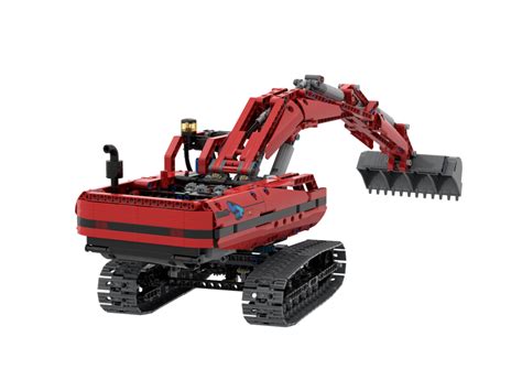 Lego Moc 8043 Modernized Excavator By Mla2 Rebrickable Build With Lego