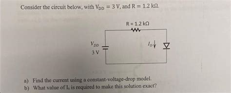 Solved Consider The Circuit Below With Vpp V And R Chegg