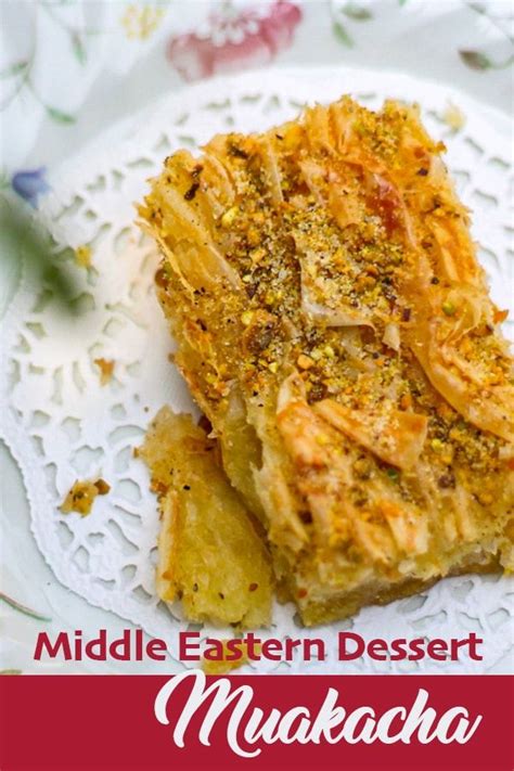 Muakacha Middle Eastern Dessert With Phyllo Dough And Custard