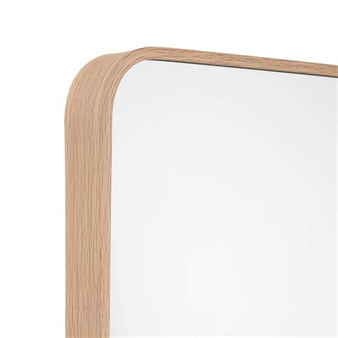 Simplicity Curve Standing Mirror Oak Life Interiors