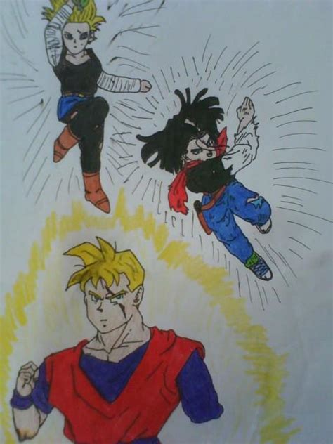 Mirai Gohan Vs 17 And 18 By Badmaninc On Deviantart