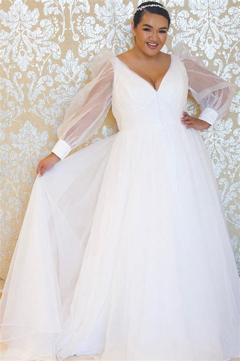 Sky Sydneys Closet Jk2317 Plus Size Long Sleeve Evening Formal Gown For