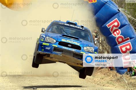Rally Leader Petter Solberg NOR Subaru Impreza WRC On Stage 9 FIA