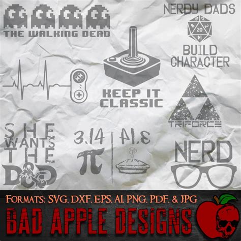Nerd Bundle 2 High Resolution Svg AI Png And MORE Etsy
