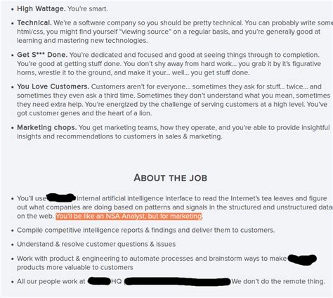 Who Doesnt Want To Be Like An Nsa Analyst But For Marketing R