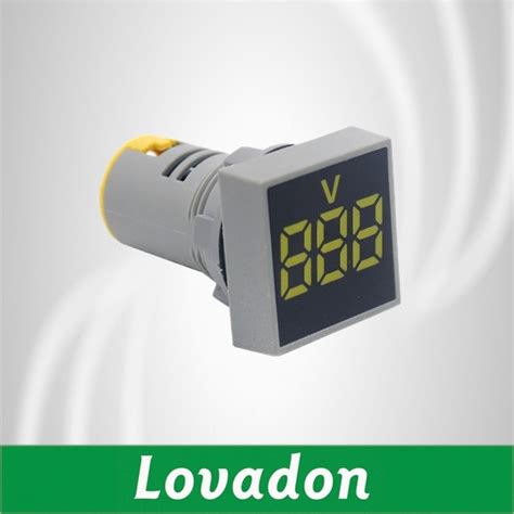 Ld22 Mm Led Digital Voltmeter Indicator With The Voltage Rgb Push Button Switch China Rgb Push