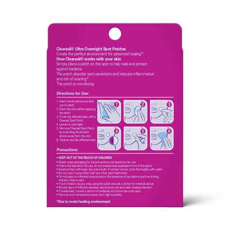Clearasil Ultra Overnight Acne Spot Patches 18 Count Clearasil Us