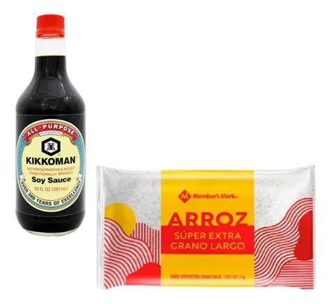 Salsa De Soya Kikkoman 591 Ml 1 Kg De Arroz Recetario Meses Sin