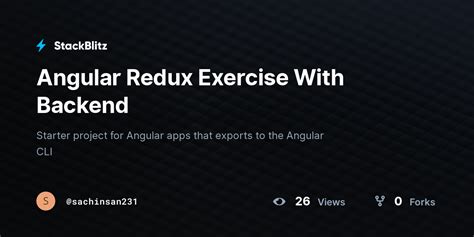 Angular Redux Exercise With Backend Stackblitz