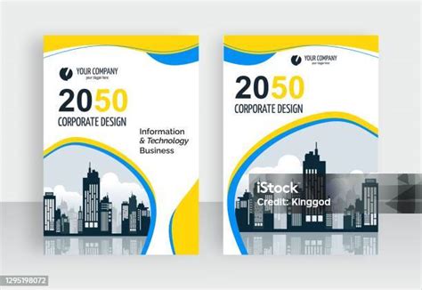 파란색 그라데이션 모양 멀티 페이지 비즈니스 브로셔 디자인이 있는 현대적인 브로셔 템플릿 디자인 0명에 대한 스톡 벡터 아트 및