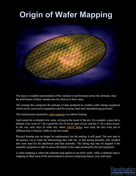 Origin Of Wafer Mapping Kensington Laboratories By Kensington Labs