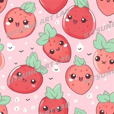 Cute Strawberry Background