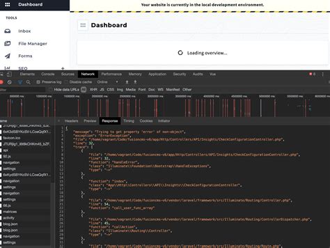 insight check strikes again · issue 330 · fusioncms fusioncms · github