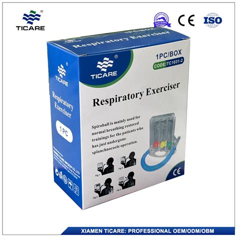 Pulmonary Capacity Respirometer Exerciser Tri Ball Lung Capacity