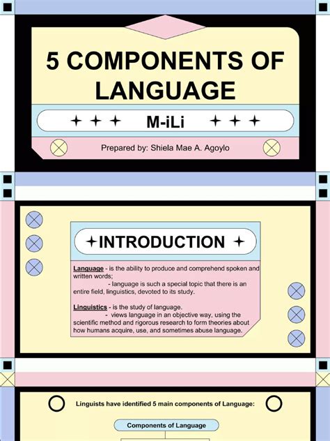 5 Components Of Liguistics Pdf