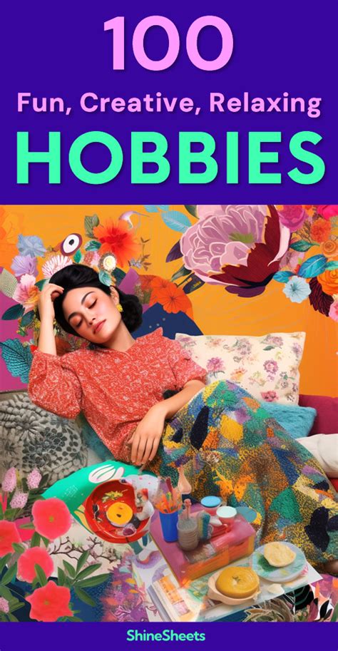 100 Hobbies For Fun Creativity And Relaxation ShineSheets
