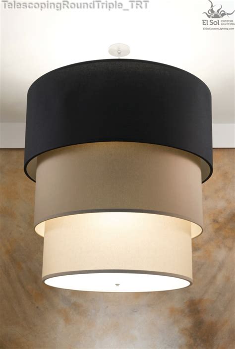 Telescoping Round Triple Trt El Sol Custom Lighting