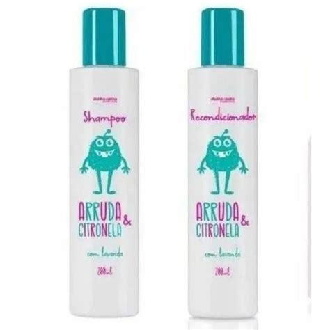 Kit Shampoo E Condicionador Arruda E Citronela Combate Piolhos Shopee