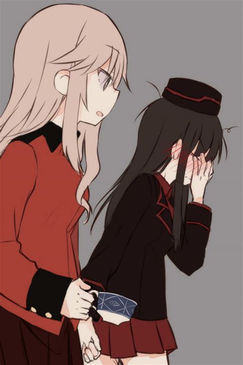 Nishizumi Shiho And Shimada Chiyo Girls Und Panzer Drawn By Fud
