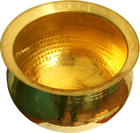 Buy Hokoya Brass Mirror Finished Brushed Handi For Cooking Food 5