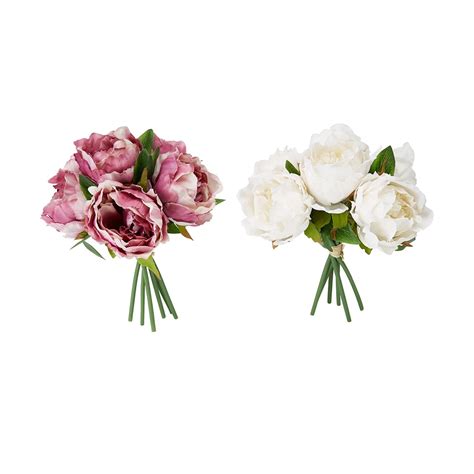 Artificial Peonies Bunch Assorted Kmart