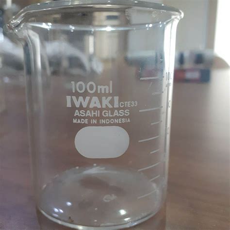Beaker Glass Iwaki 100ml Original Gelas Kimia 100ml Iwaki 1000bk100 Lazada Indonesia