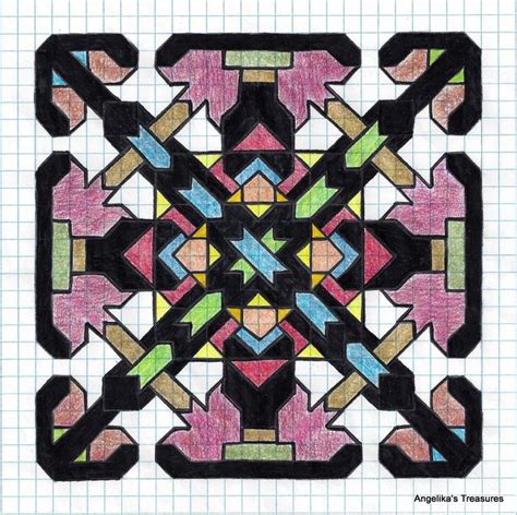 Graph Paper Art Angelikass Treasures Papierkunst Tekenen