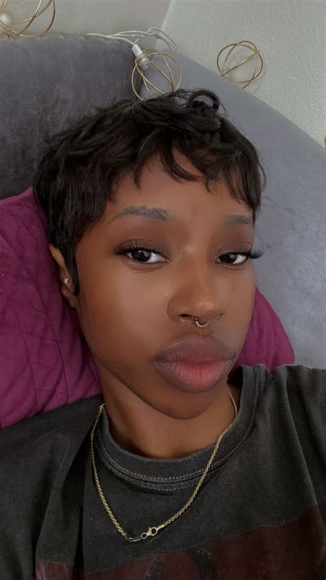 Pixie 🧚🏾 Finger Waves Short Hair Short Hair Pixie Cuts Short Hair Syles