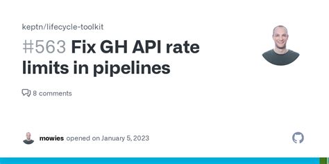 Fix Gh Api Rate Limits In Pipelines · Issue 563 · Keptnlifecycle