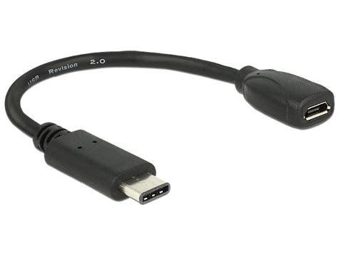 Delock Átalakító Kábel Usb Type C 20 Apa Usb20 Micro B Anya