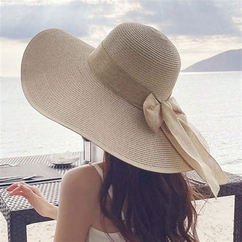 Bellanblue Accessories Boho Natural Straw Wide Brim Bow Summer