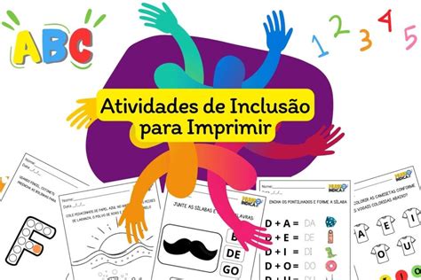 17 Atividades De Inclusão Para Imprimir