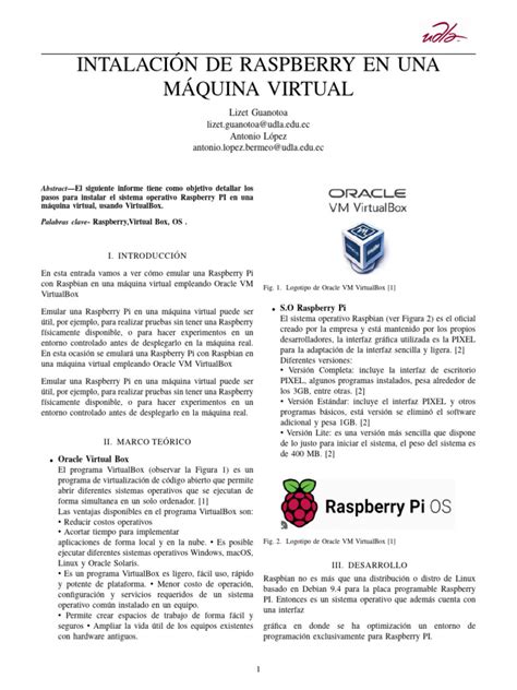 Informe Raspberry Pdf Raspberry Pi Máquina Virtual