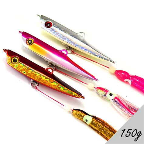 Countbass 3pcs 150g 53oz Bottom Ship Inchiku Jigs With Octopus Assist