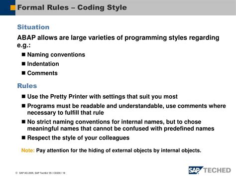 Ppt Session Id Cd200 Abap Objects Programming Guidelines Powerpoint Presentation Id3863734
