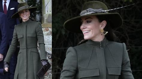 Kate Middleton rivoluziona il look di Natale è country con cappotto