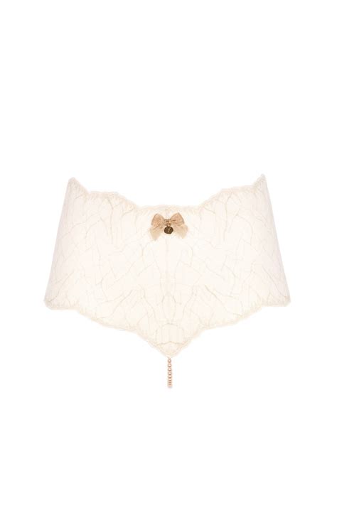 Sydney High Waist Pearl Thong • Spanish Pearl Lingerie Darkest Fox