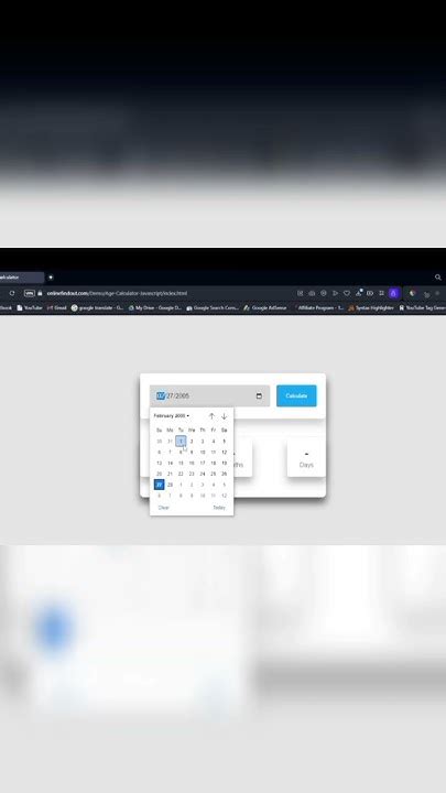Age Calculator Agecalculator Agecomparison Agecalculation Javascriptprojects Youtube
