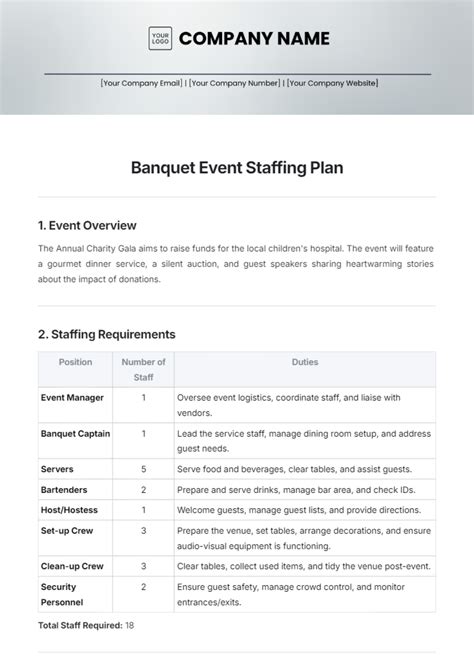 Free Staffing Templates To Edit Online